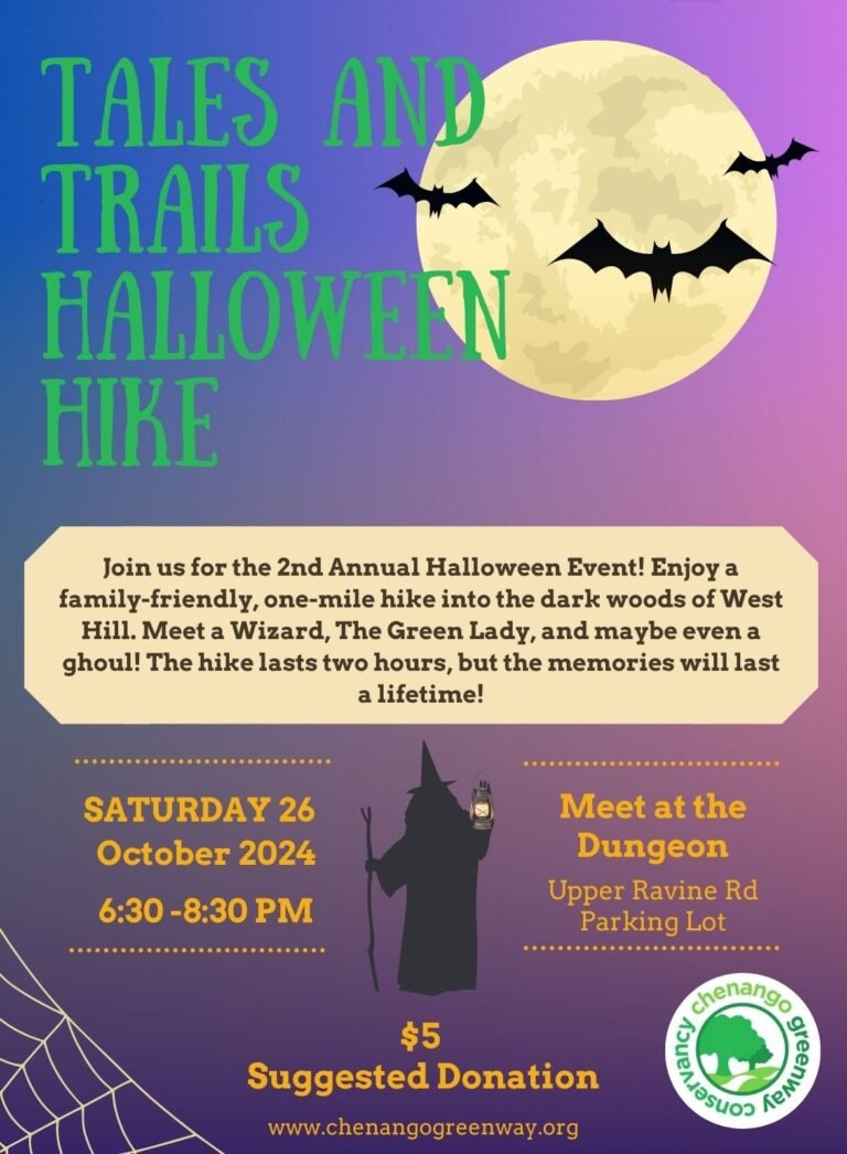 Tales and Trails Halloween Hike - Chenango Greenway Conservancy
